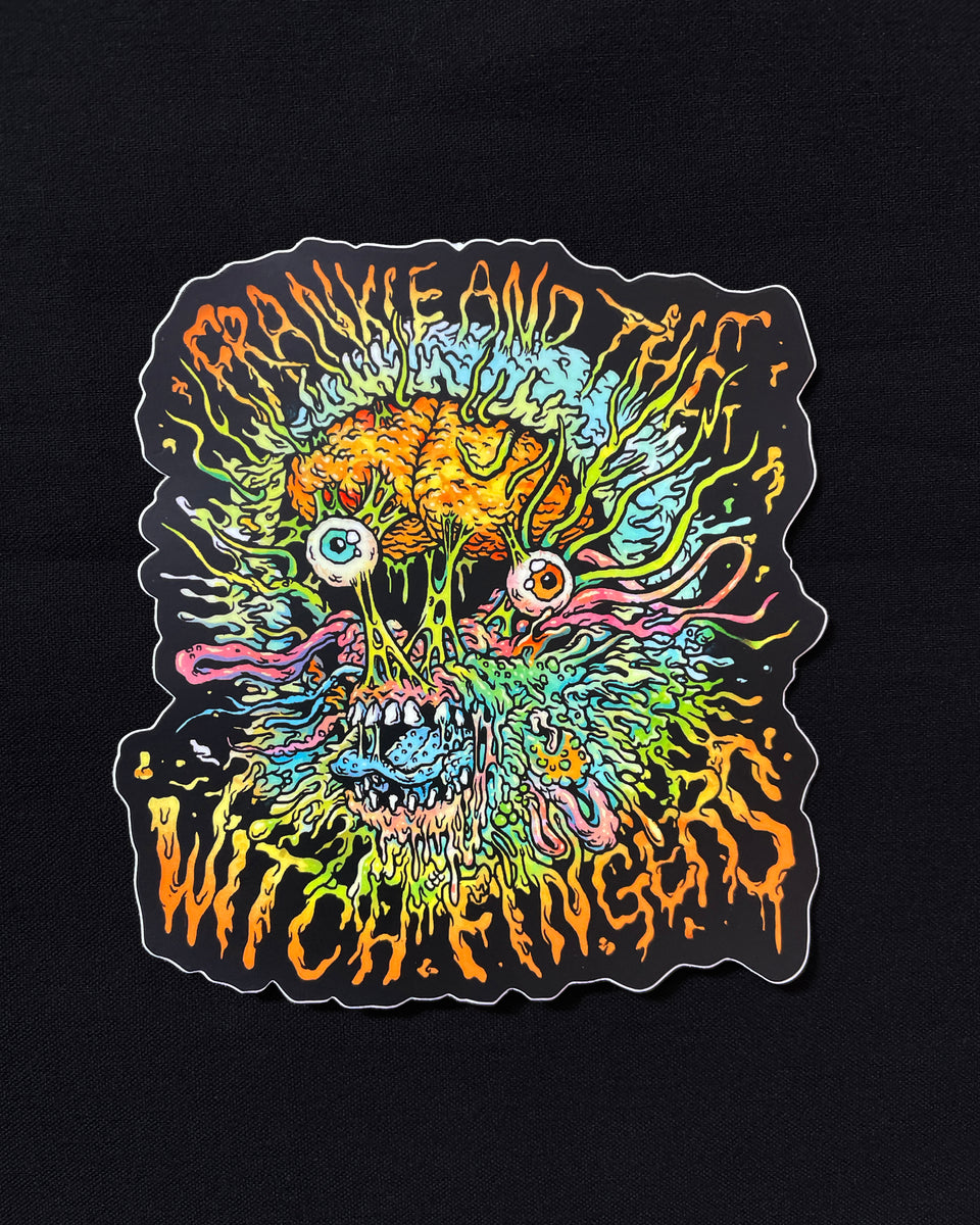 Frankie Head Splatter Stickers by Pat Roison – Church of Pickle