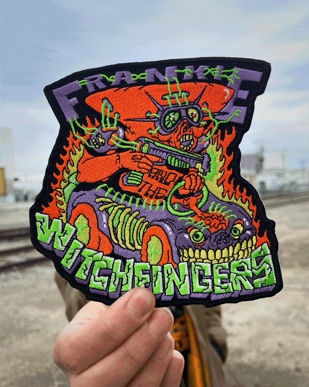 Frankie Go-Kart Patch by Fat Gomez – Church of Pickle