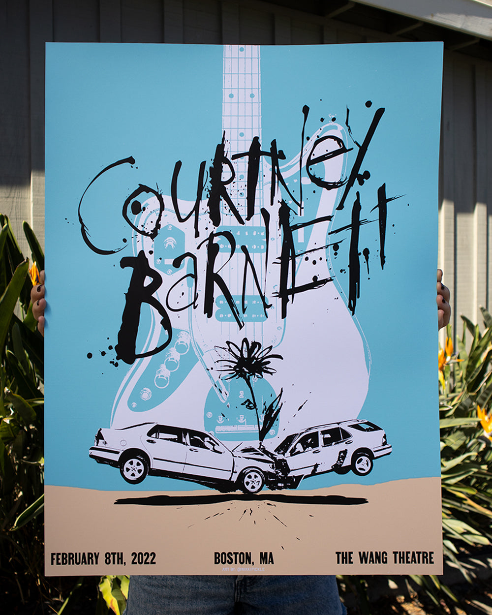 [[CLEARANCE]] Courtney Barnett Poster by Nikki Pickle – Church of Pickle